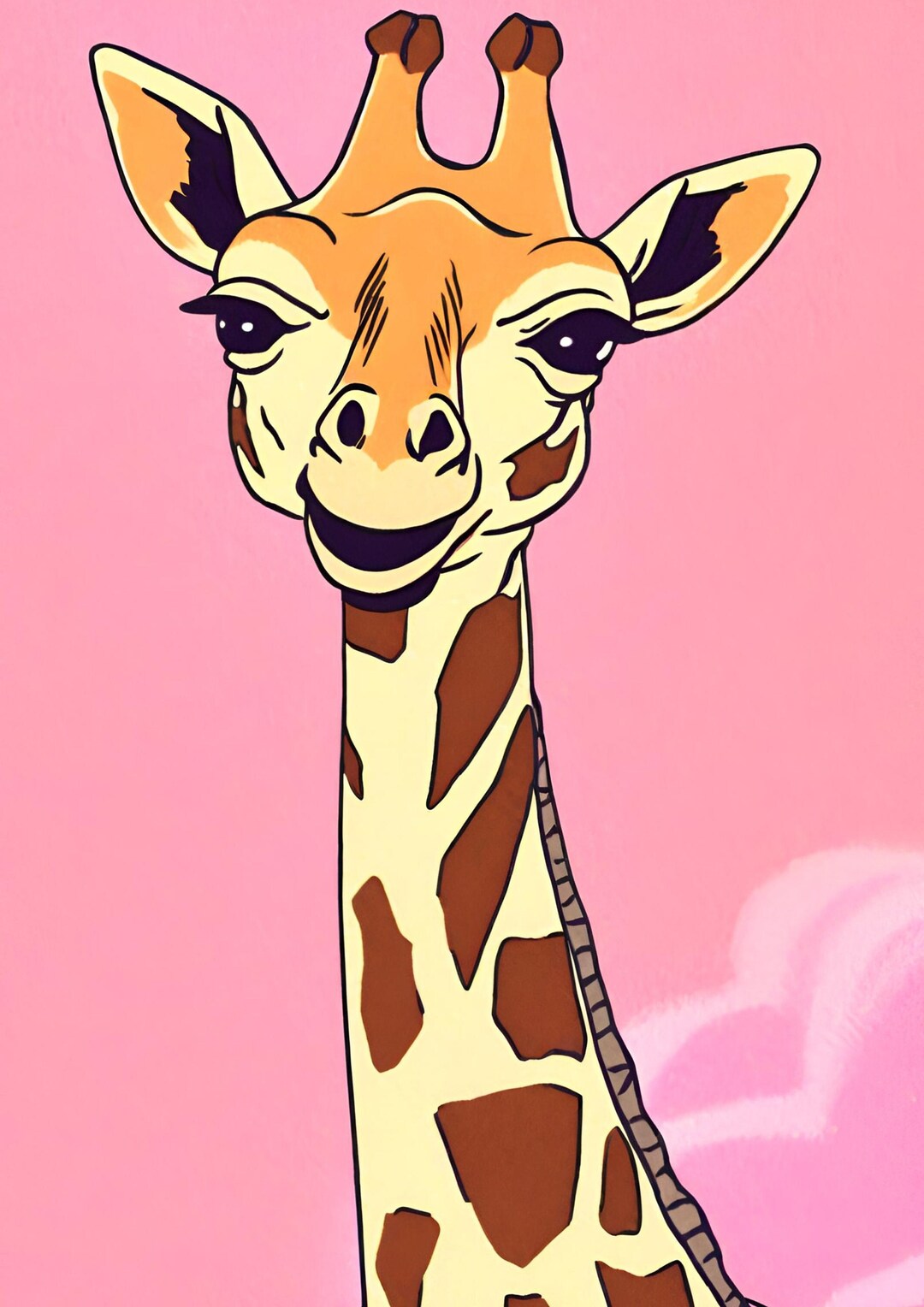 Giraffe A4 Digital Poster - Etsy
