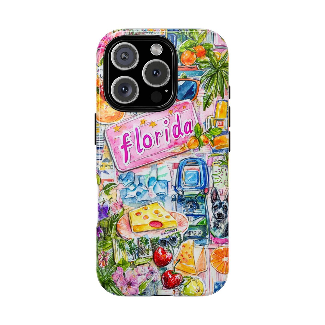 Florida-inspired Beach Vacation Phone Case - Colorful, Fun, Travel ...