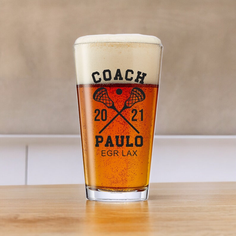 Lacrosse Coach Glass , Lacrosse Coach Glass, End of Season Personalized ...