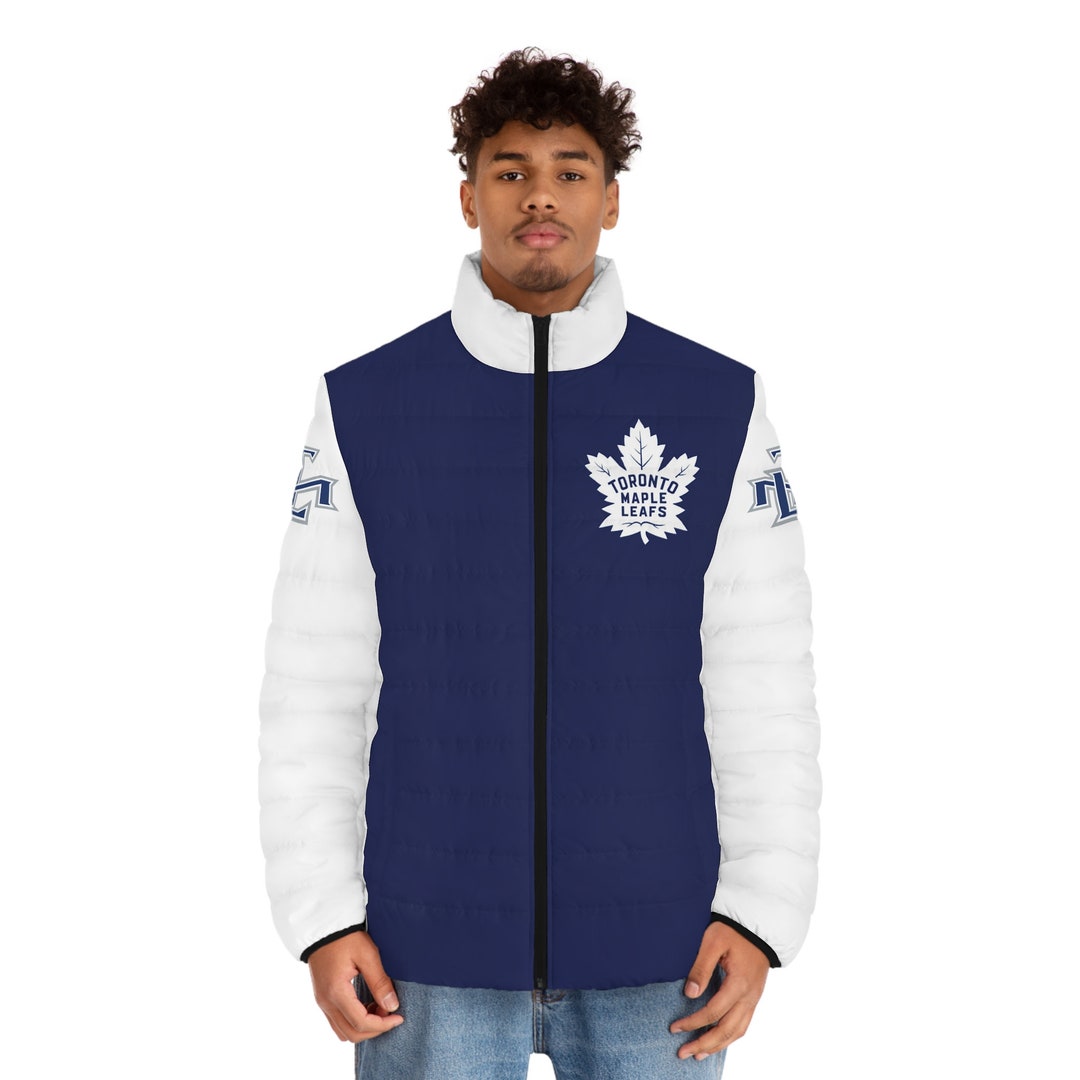 Toronto Maple Leafs Throwback Puffer Jacket - Etsy