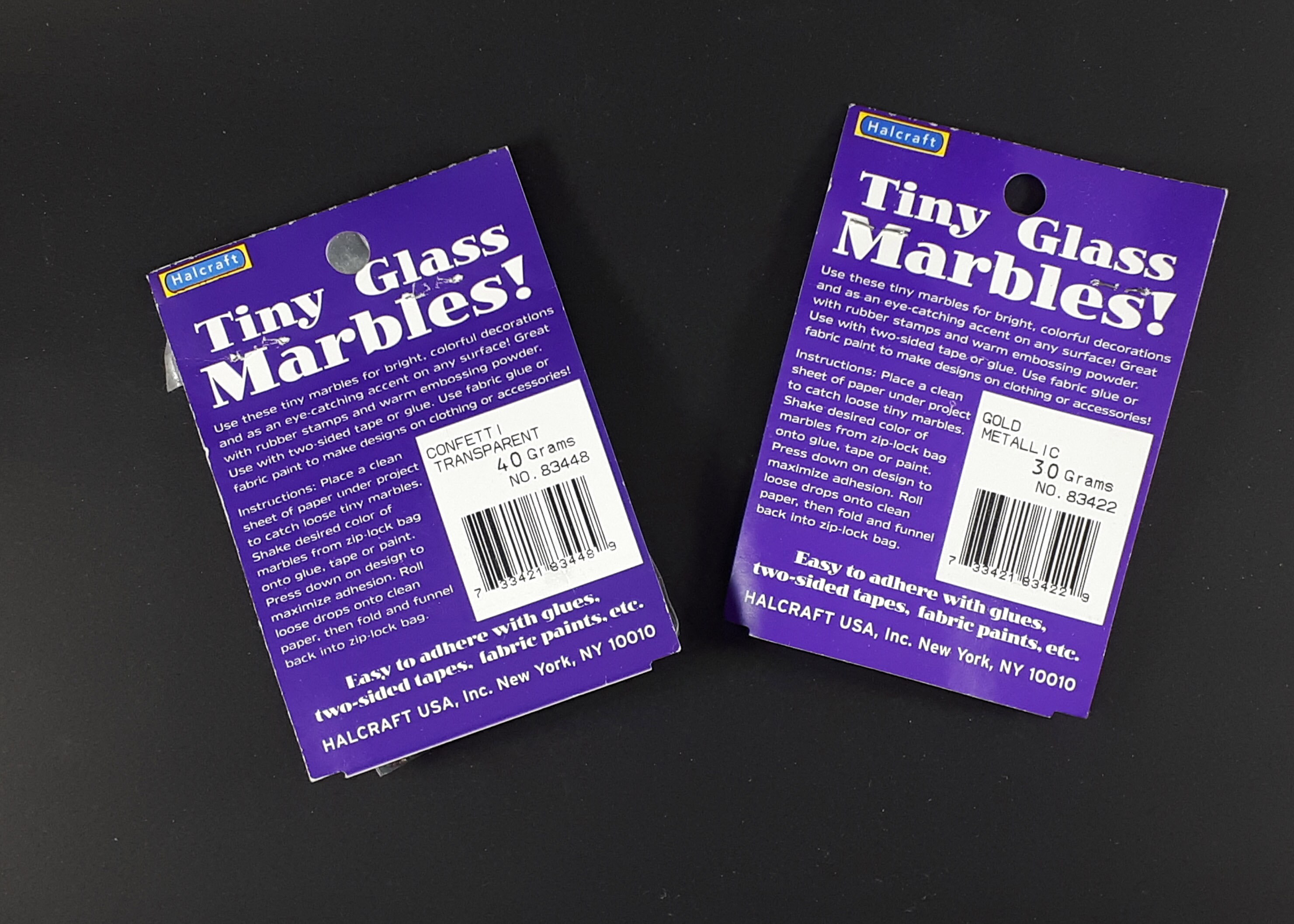 Tiny Glass Marbles!; Two Packages of Very Small Glass Beads for Crafts ...