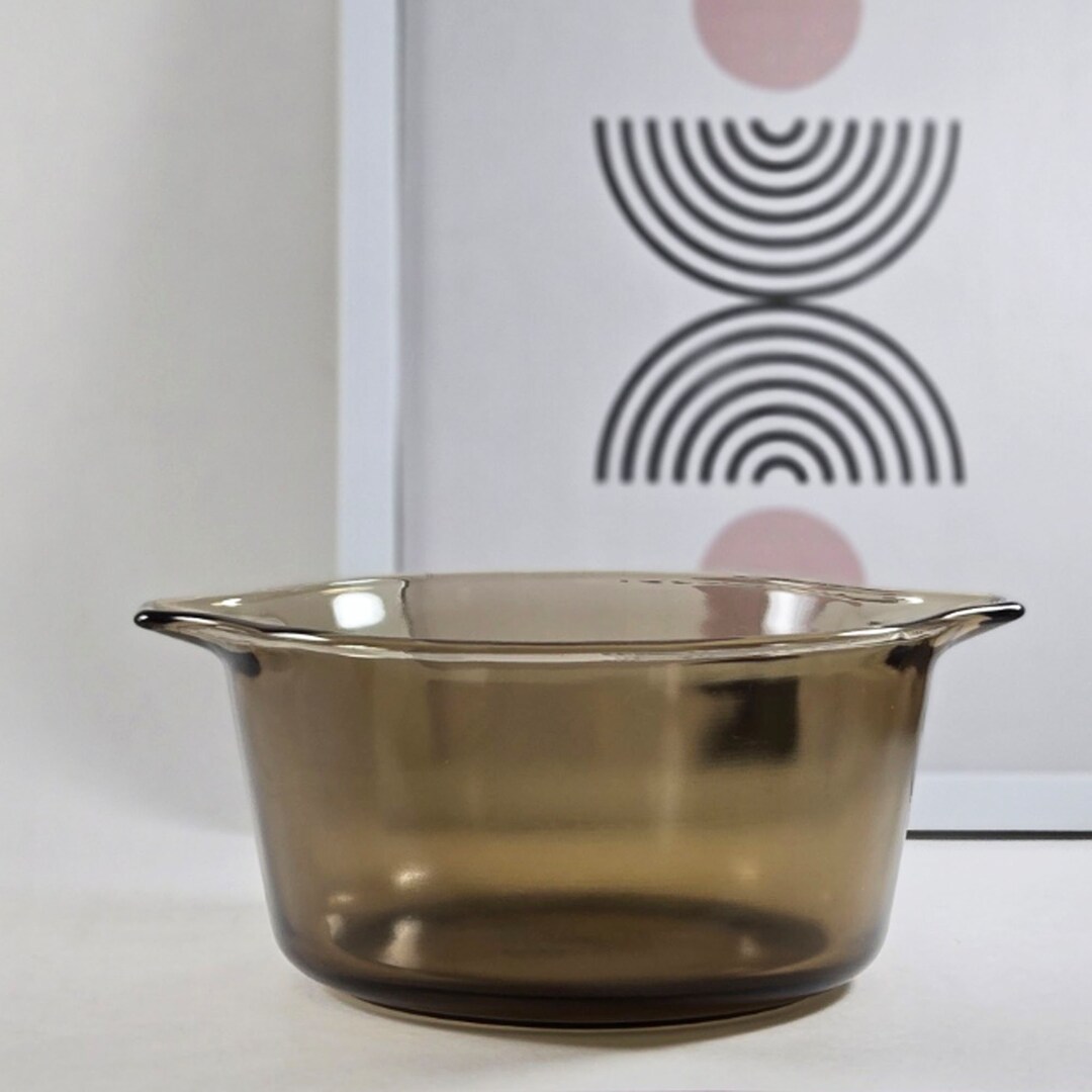 Vintage Pyrex Fireside Smokey Amber Casserole 1 Litre 473-B No Lid Bake ...