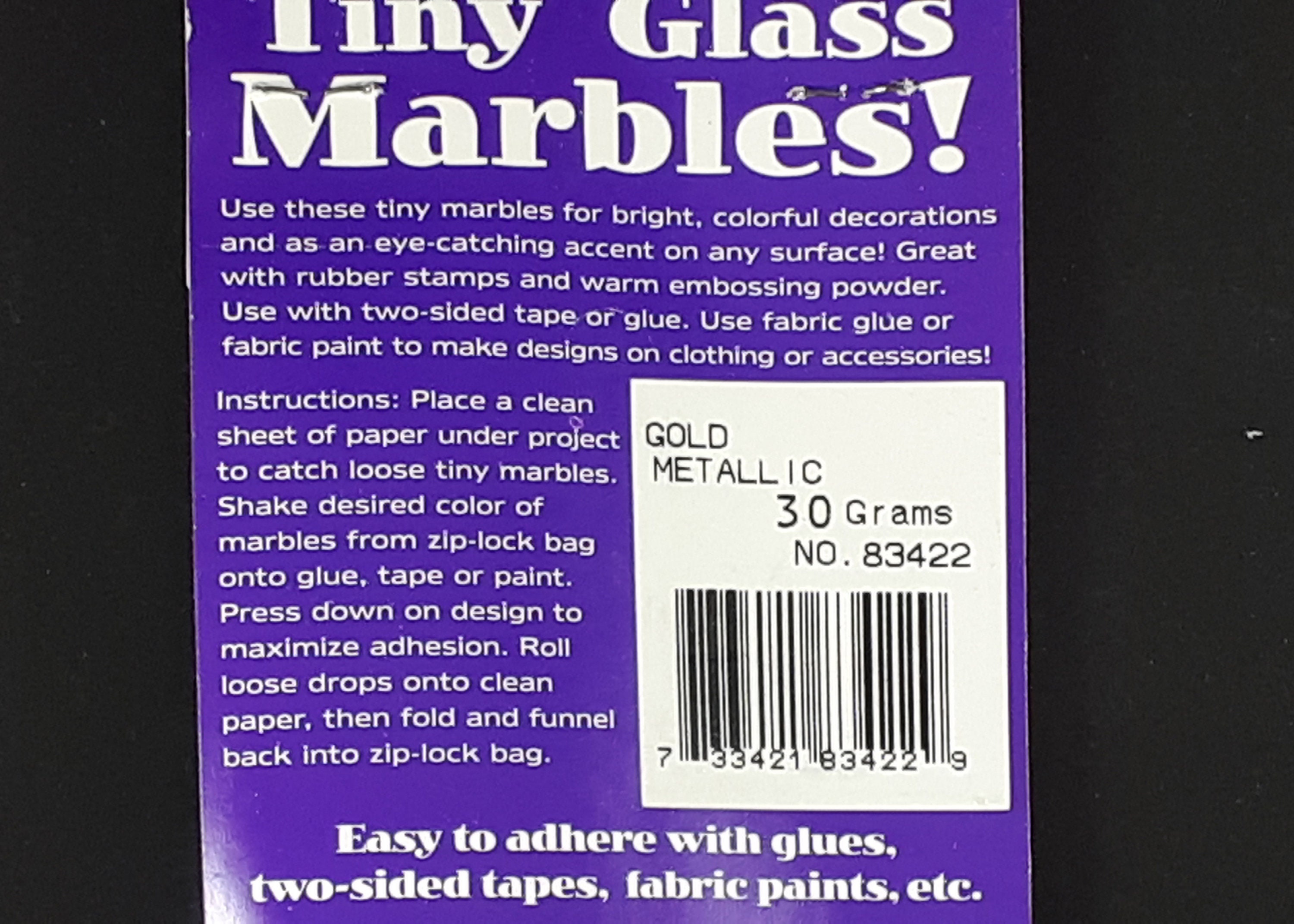 Tiny Glass Marbles!; Two Packages of Very Small Glass Beads for Crafts ...