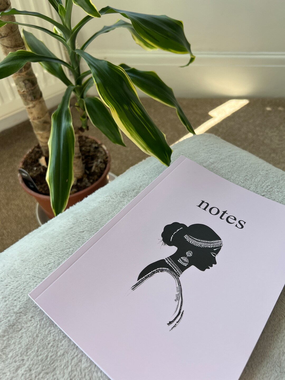 Desi Style Notebook Indian/south Asian Girl Aesthetic Notepad for ...