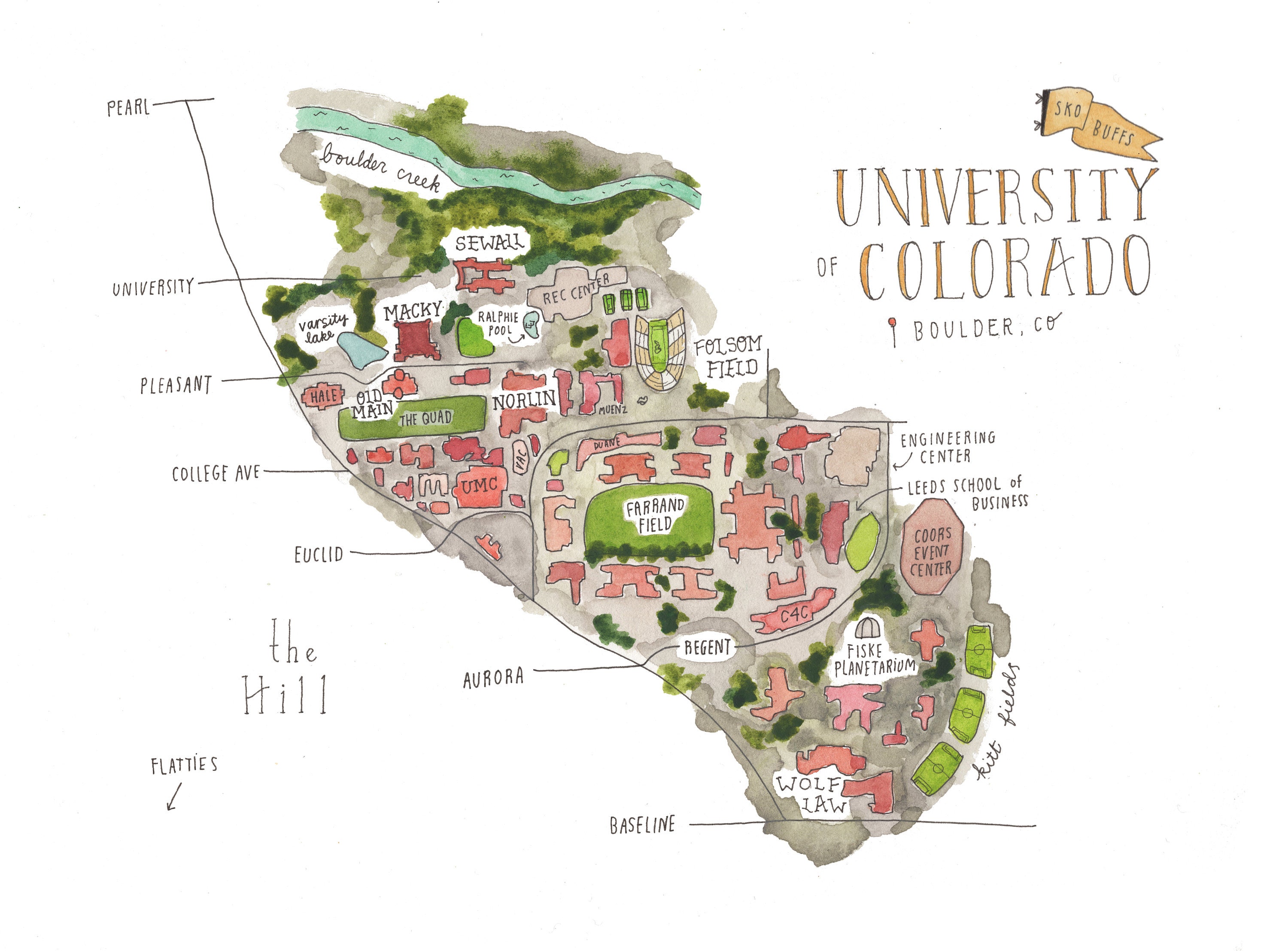 Zoom Map Of Northern Colorado Map Of The University Of Northern