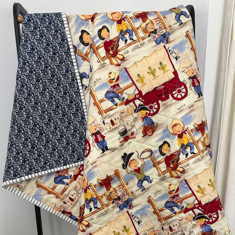 Cowboy Baby Quilt - Etsy