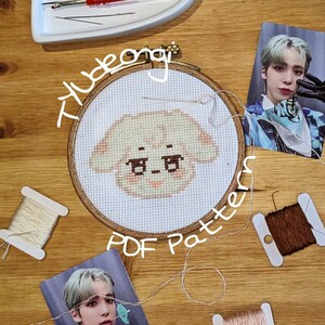 Tyudeongi Cross Stitch Pattern - Ateez Aniteez - Etsy