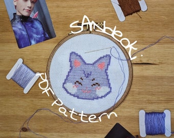 Kpop Ateez Aniteez Sandeoki Cross Stitch Pattern - Etsy