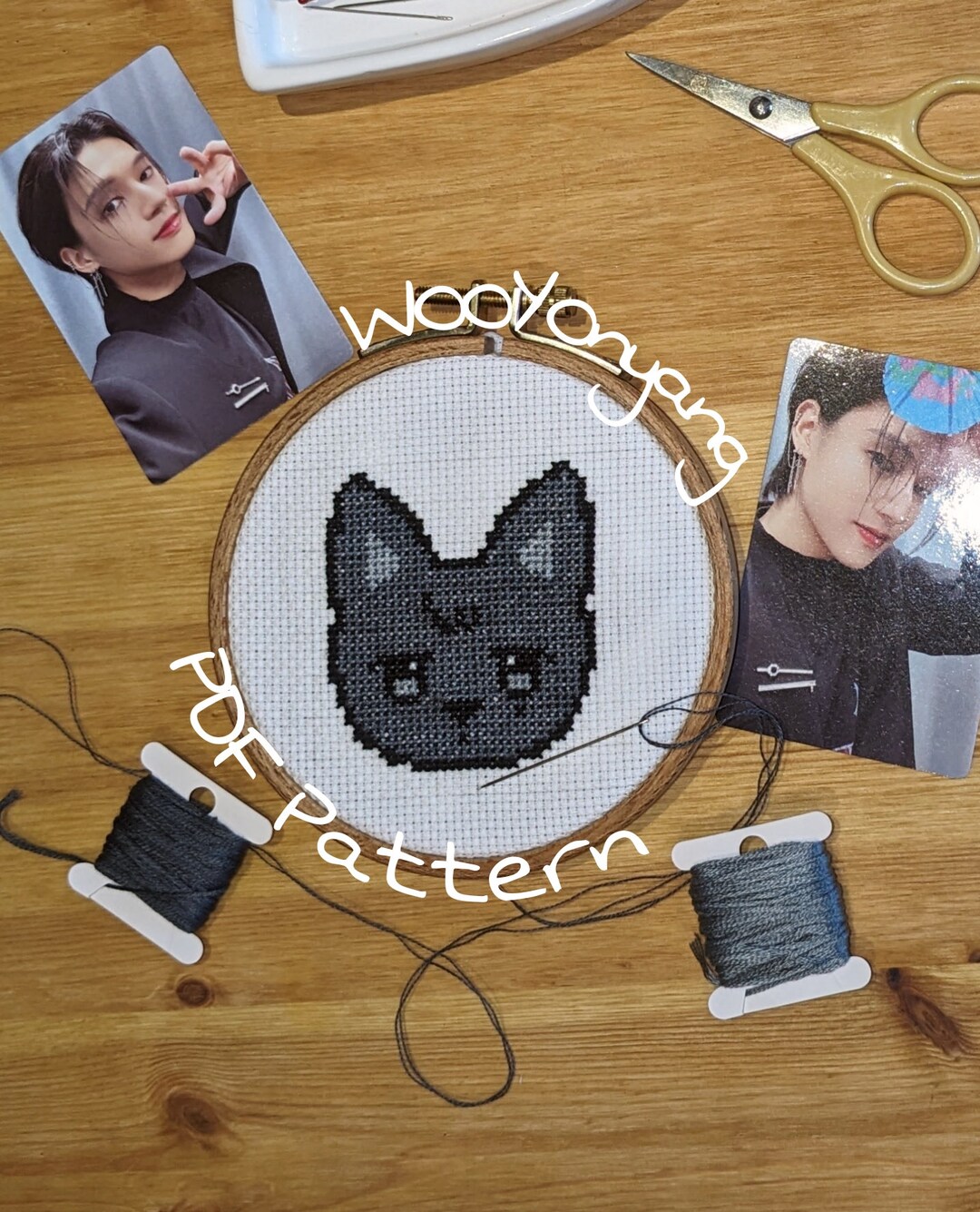 Wooyonyang Cross Stitch Pattern - Ateez Aniteez - Etsy