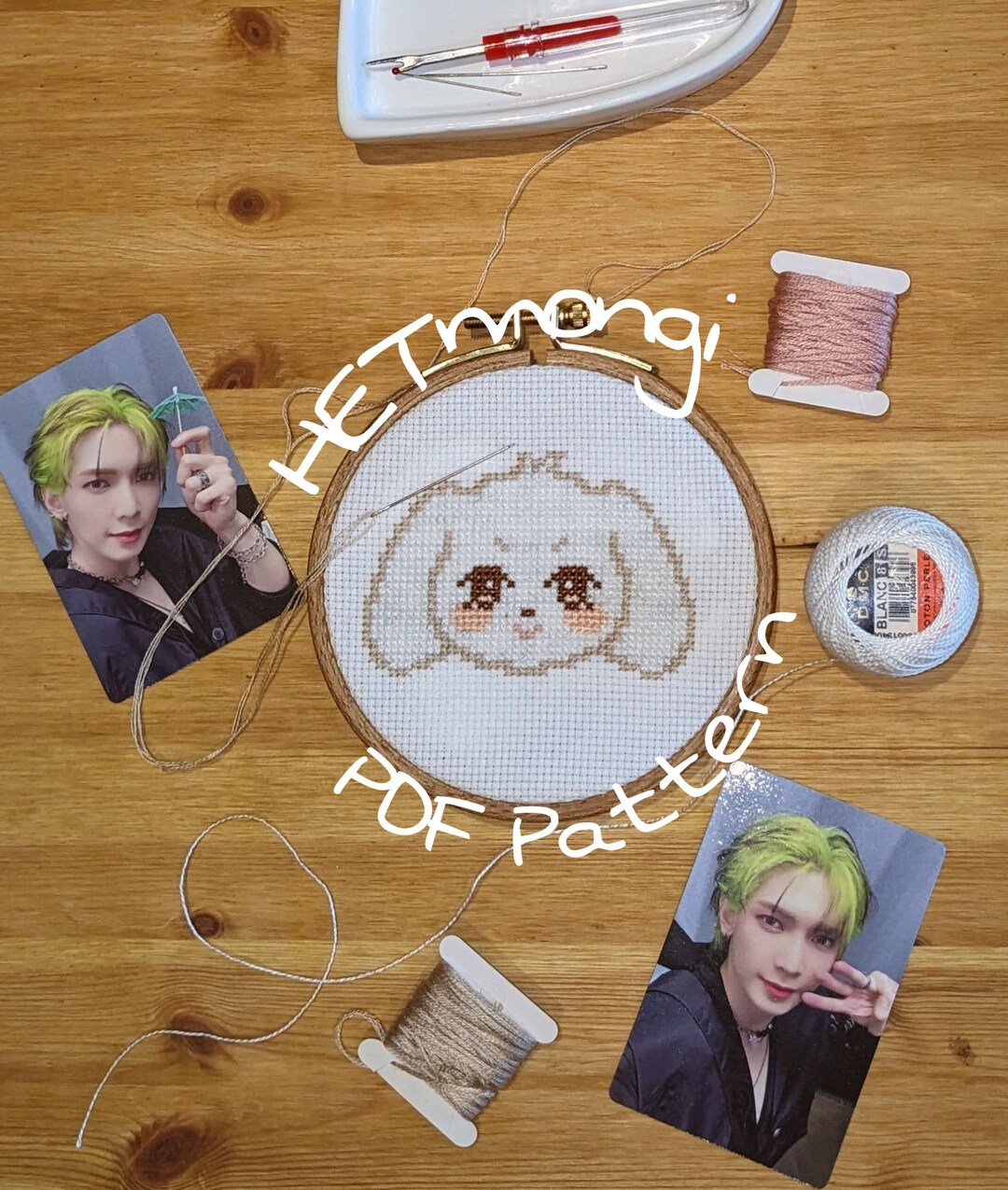 Hetmongi Cross Stitch Pattern - Ateez Aniteez - Etsy