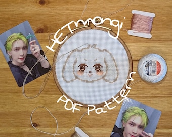 Kpop Ateez Aniteez Sandeoki Cross Stitch Pattern - Etsy