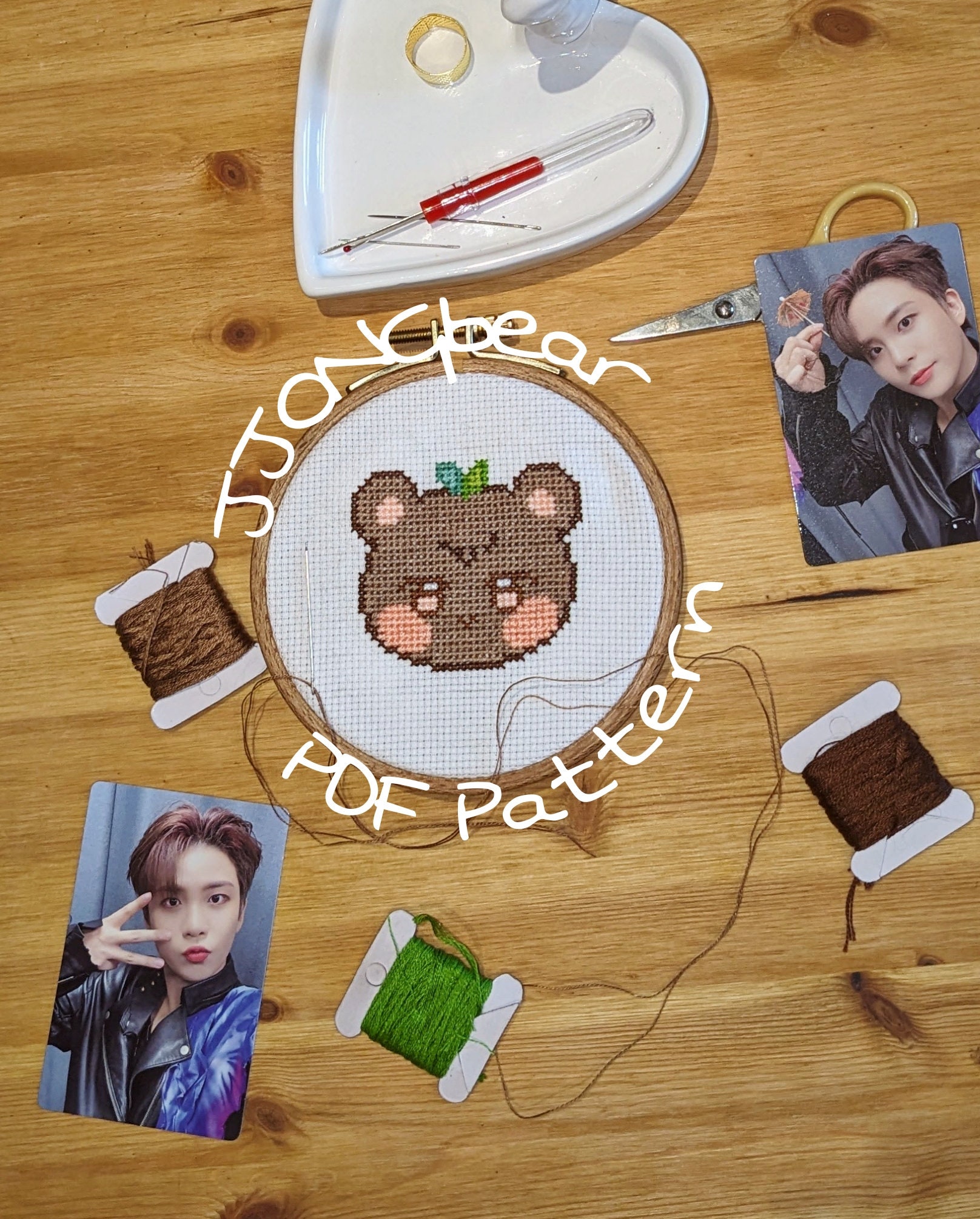 Ateez Aniteez Cross Stitch Pattern Set Full Group 8 Patterns - Etsy