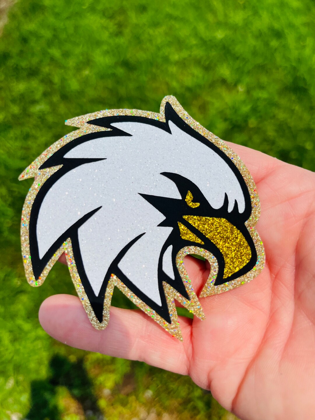 TEN 10 Eagle Iron on Glitter Patches - Etsy