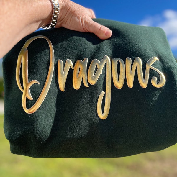 Puff Printed Hoodie - Etsy