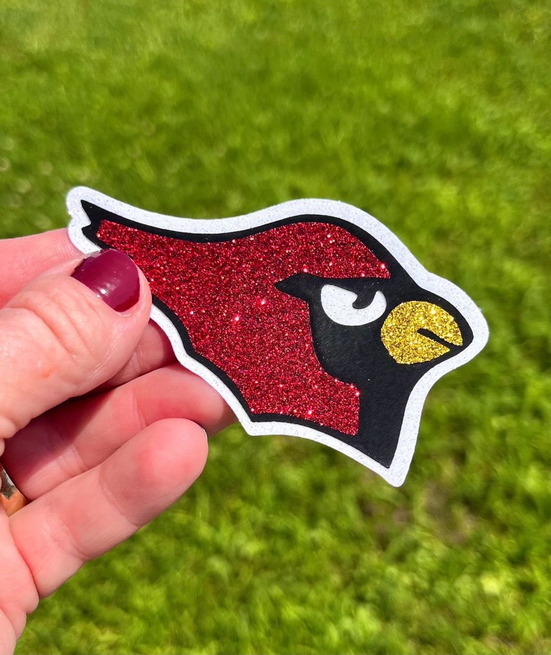 TEN (10) Cardinal Glitter Iron on Patches - Etsy