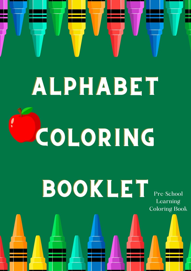 Pre-school Learning Coloring Booklet - Etsy