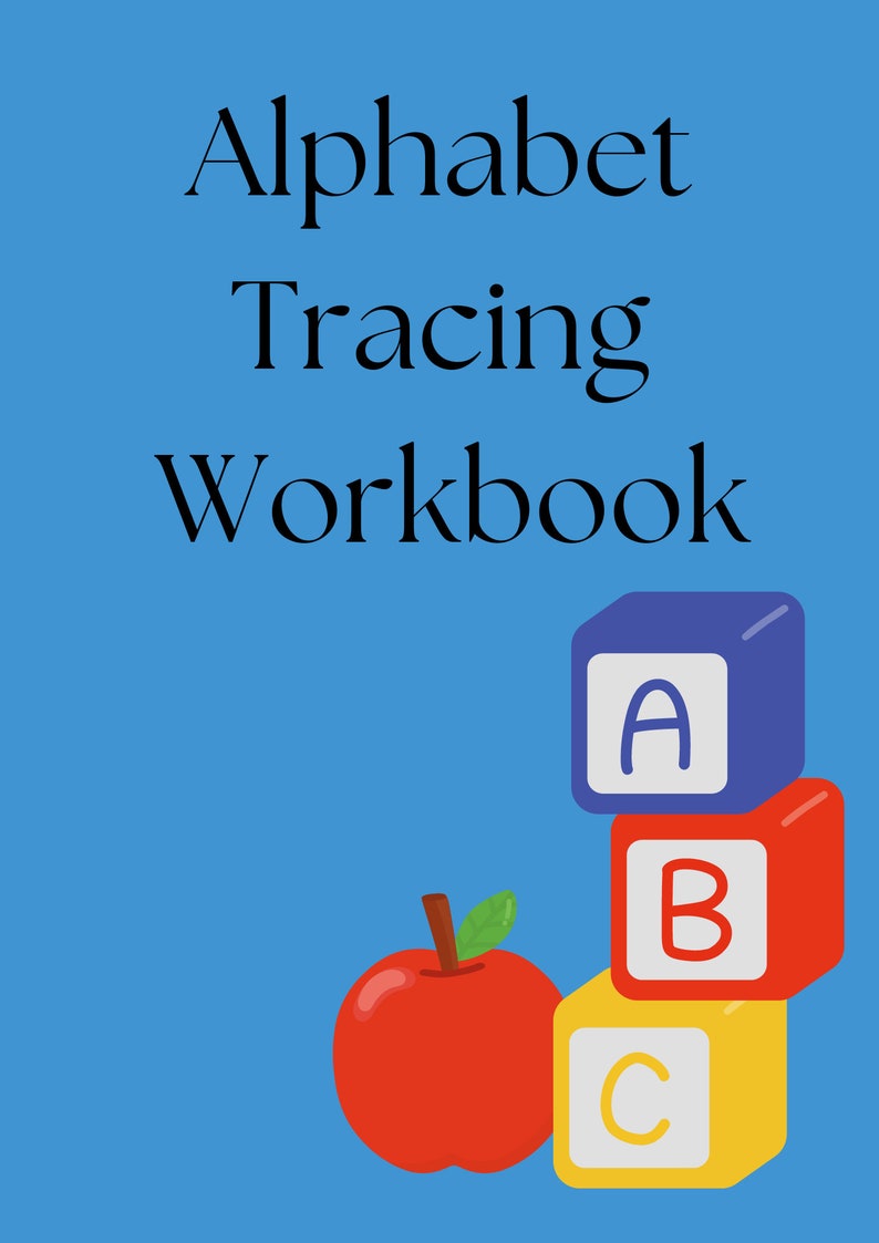 Pre-k Alphabet Tracing Workbook - Etsy