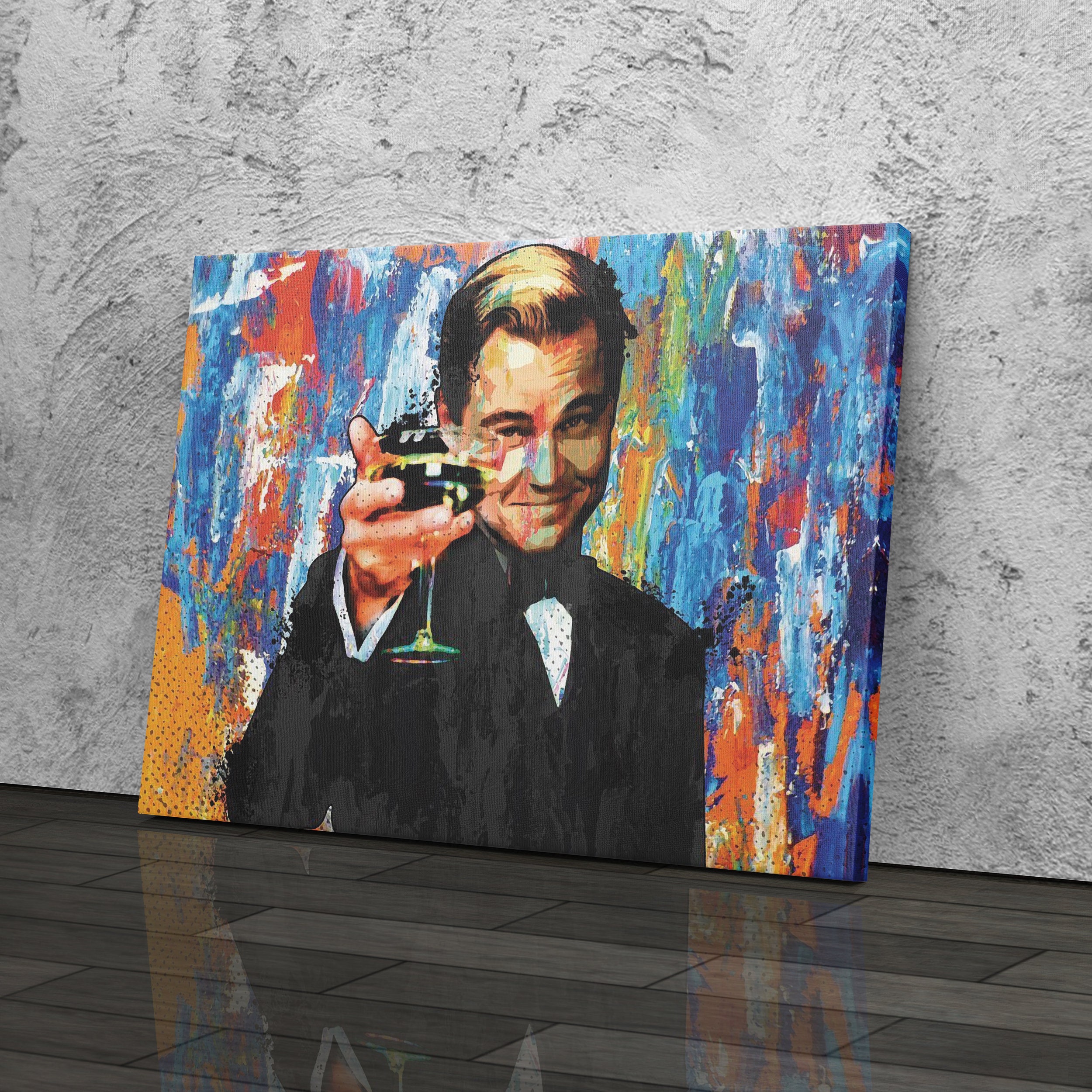 The Great Gatsby Poster Leonardo Di Caprio Movie Painting Hand Made ...