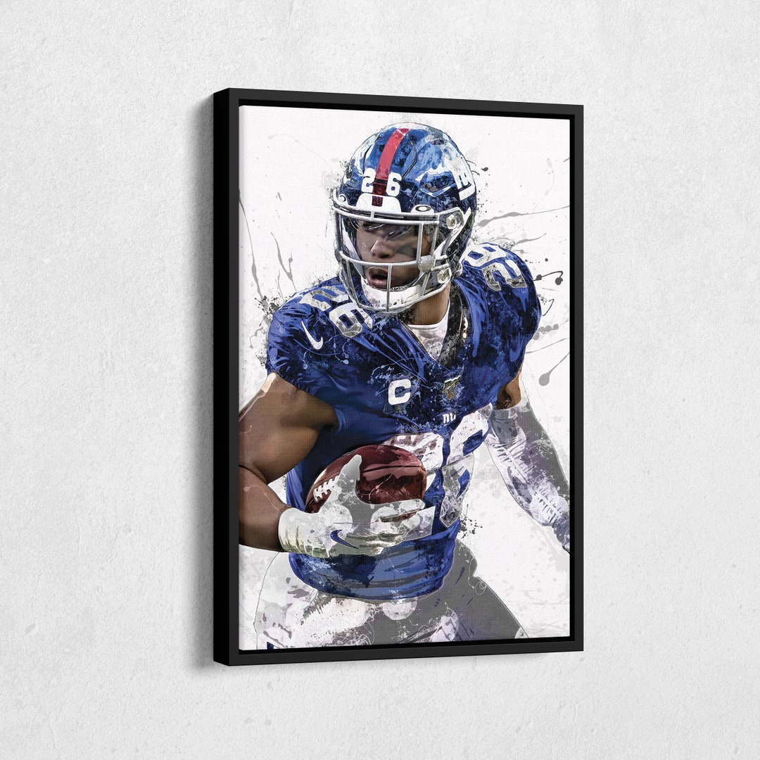 Saquon Barkley Poster New York Giants Football Painting Hand Made ...