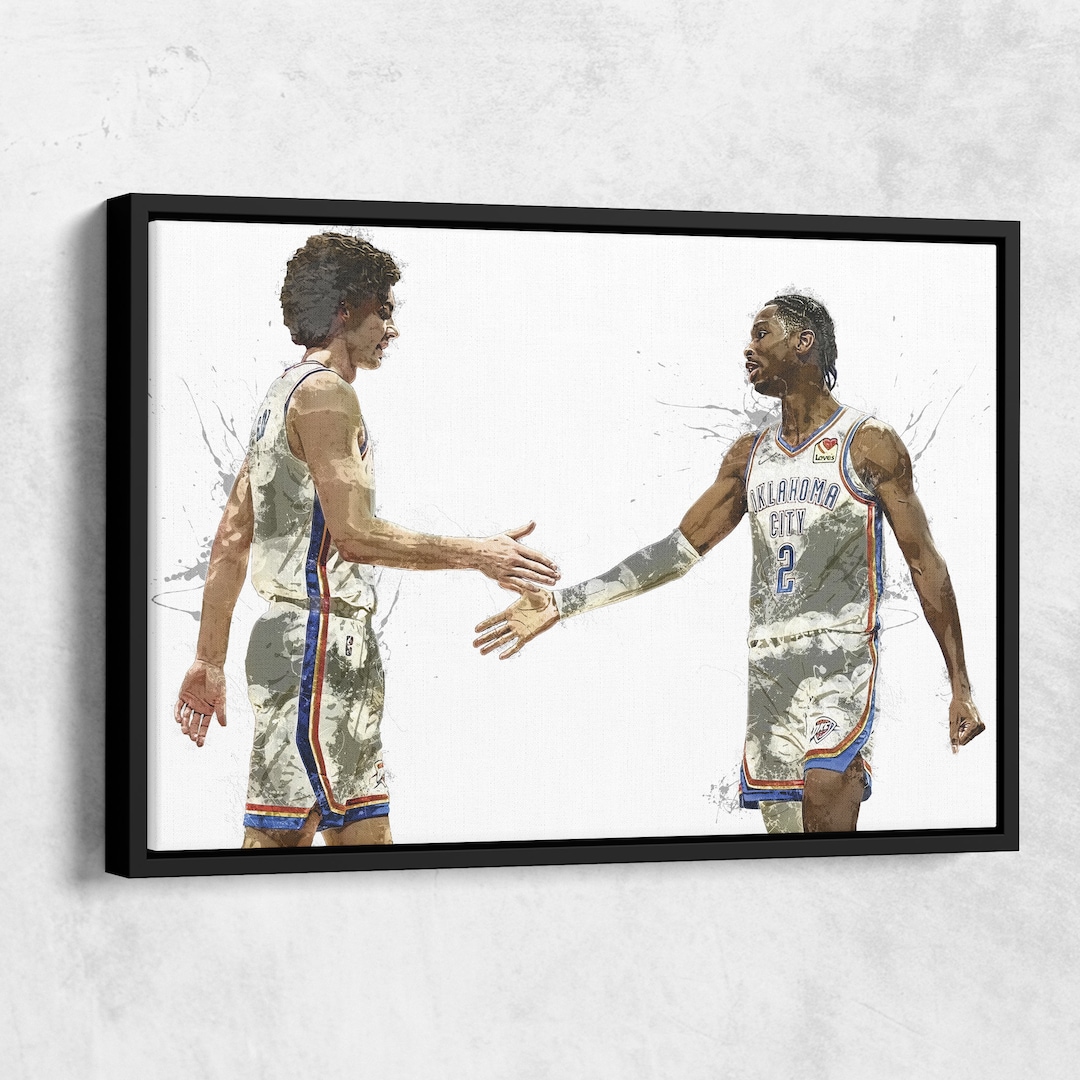 Shai Gilgeous-alexander Josh Giddey Poster Oklahoma City Thunder NBA ...