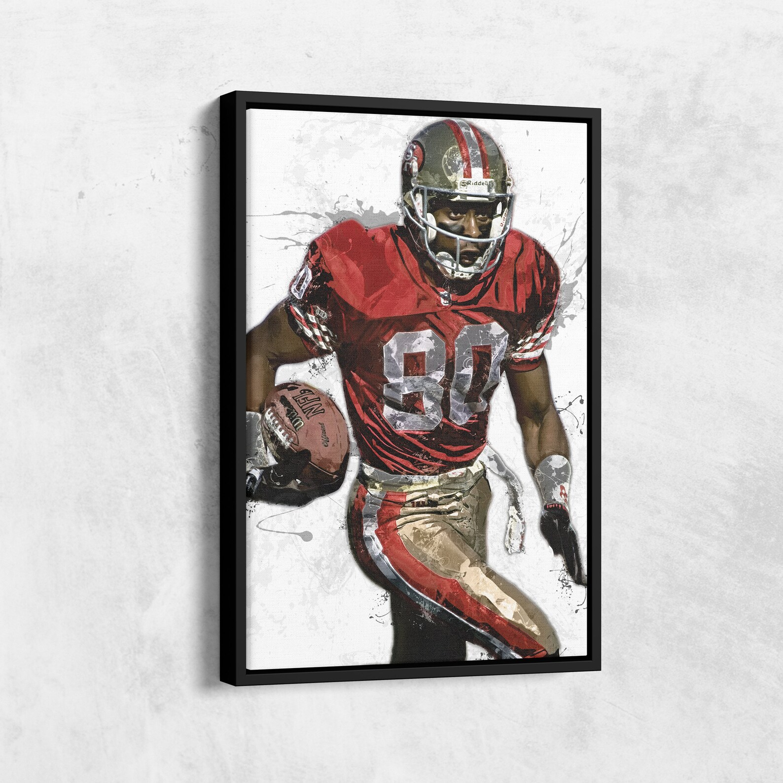 Jerry Rice Poster San Francisco 49ers NFL Gemälde Handgemachte Poster ...