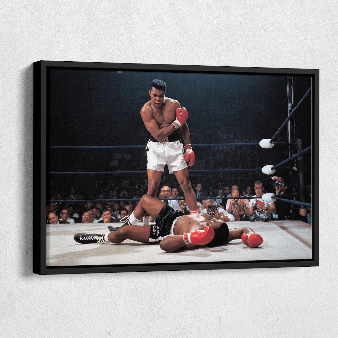 Muhammad Ali Vs Sonny Liston Poster Phantom Punch Hand Made Posters ...
