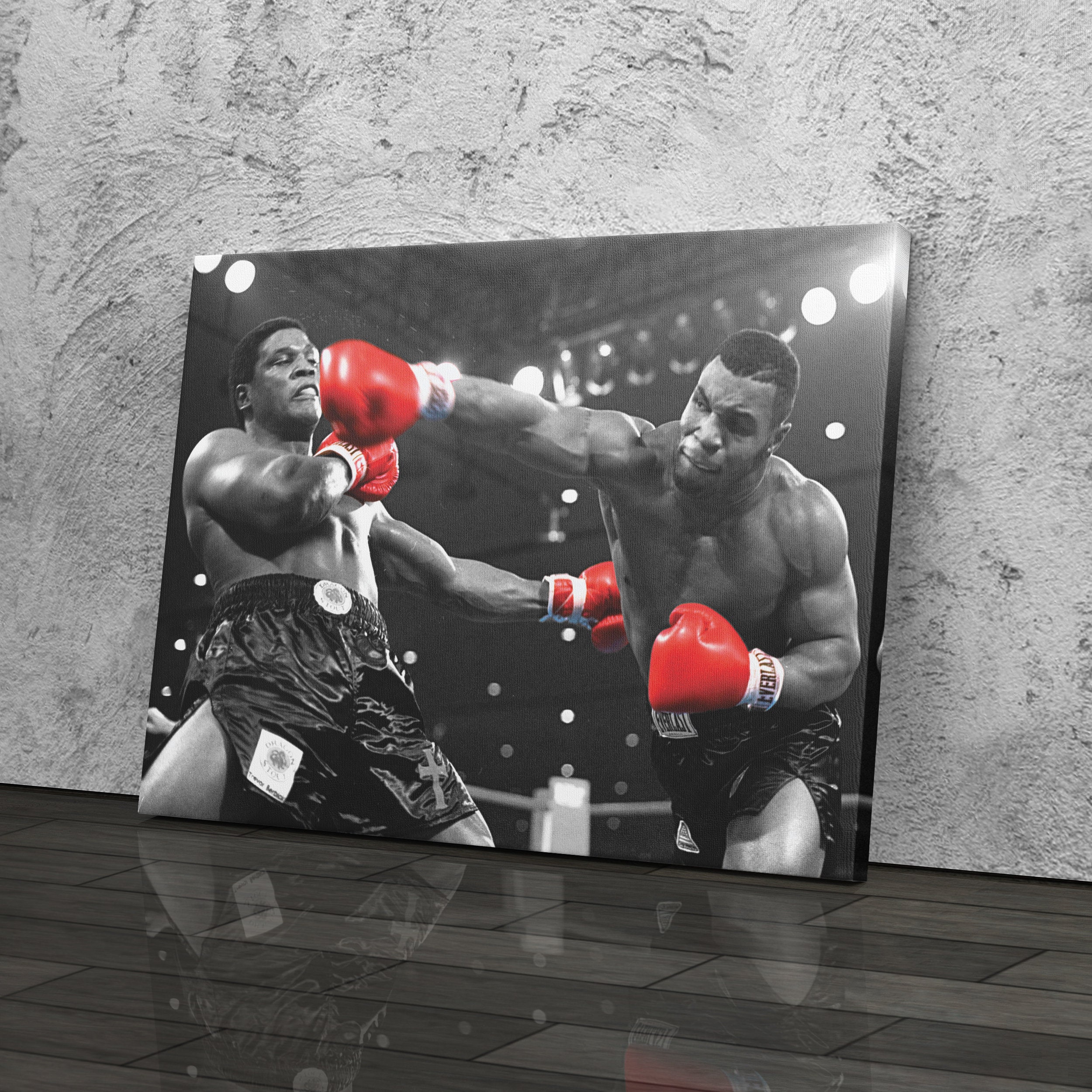 Mike Tyson Vs Trevor Berbick Poster Boxing Hand Made Posters Canvas ...