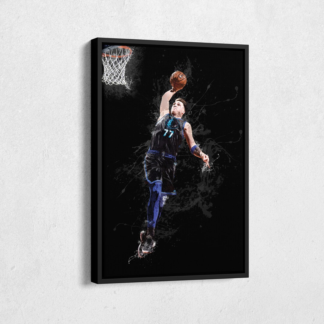 Luka Doncic Vs Phoenix Suns Poster Dallas Mavericks Basketball Hand ...