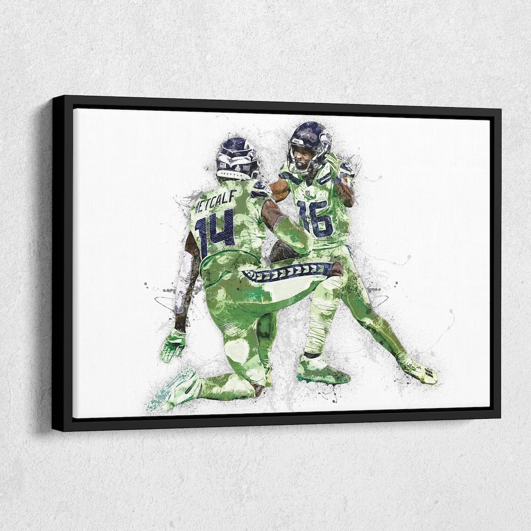 DK Metcalf & Tyler Lockett Canvas Print - Seattle Seahawks Wall Art ...