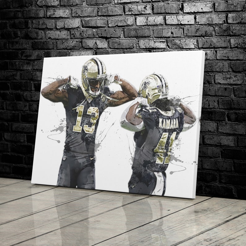 Alvin Kamara Michael Thomas New Orleans Saints American Football Poster ...