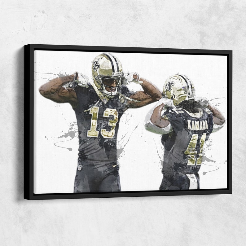 Alvin Kamara Michael Thomas New Orleans Saints American Football Poster ...