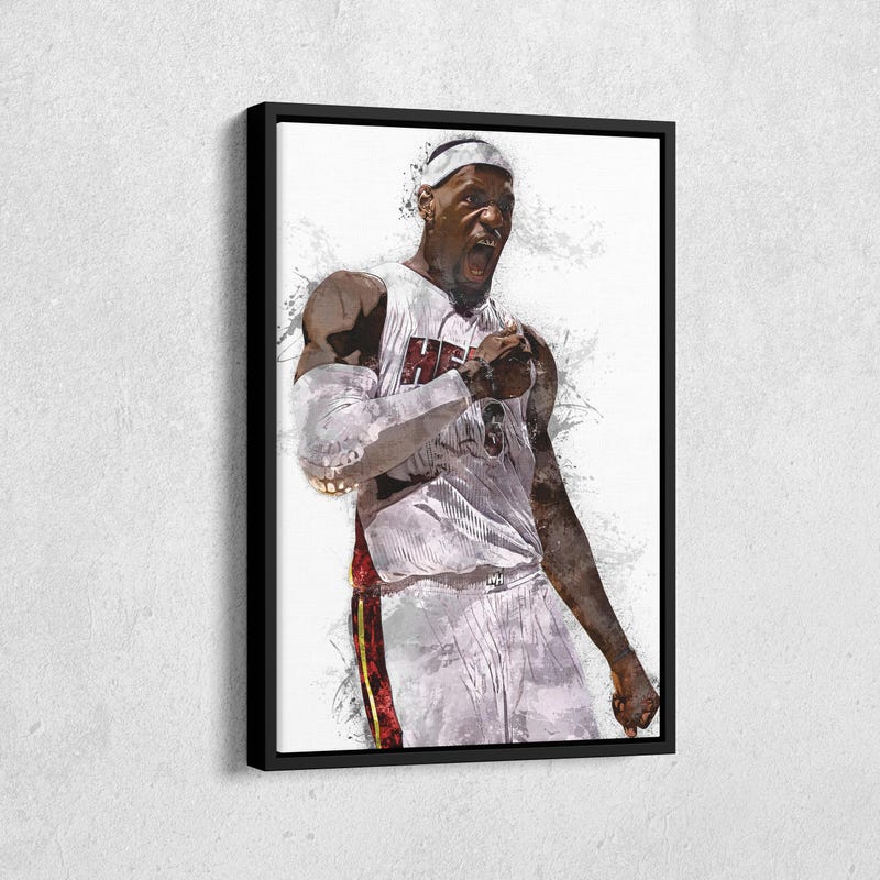 Lebron James Canvas - Etsy