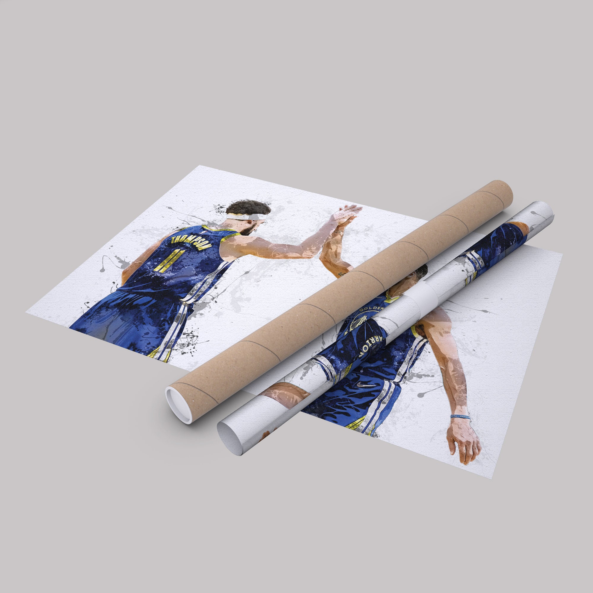 Stephen Curry Klay Thompson Poster Golden State Warriors NBA Hand Made ...