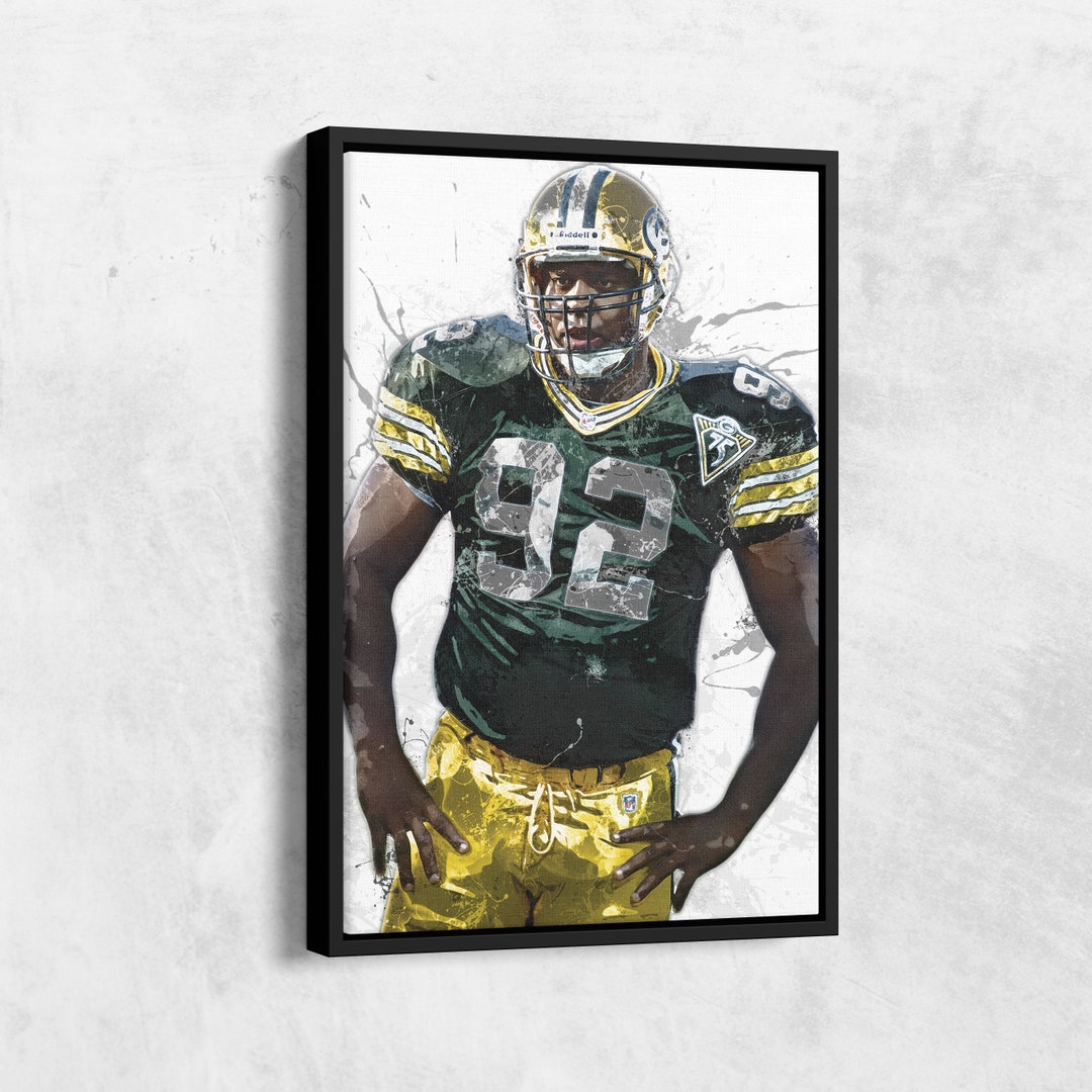Reggie White Poster Green Bay Packers NFL Painting Hand Made Posters ...