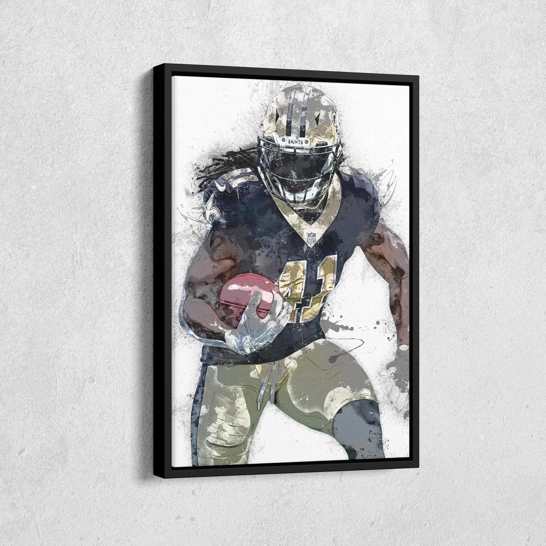 Alvin Kamara Canvas Print - New Orleans Saints Wall Art, NFL Decor for ...