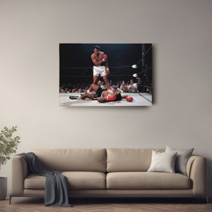 Muhammad Ali Vs Sonny Liston Poster Phantom Punch Hand Made Posters ...