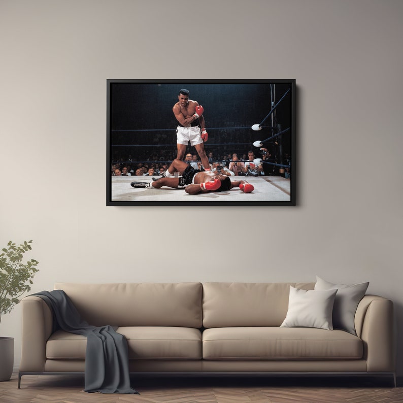 Muhammad Ali Vs Sonny Liston Poster Phantom Punch Hand Made Posters ...