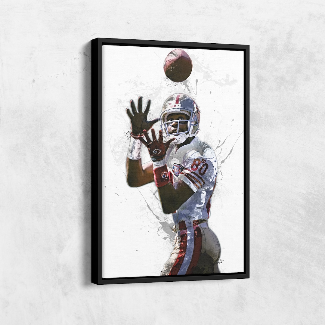 Jerry Rice Poster San Francisco 49ers Wide Reciever NFL Hand Made ...