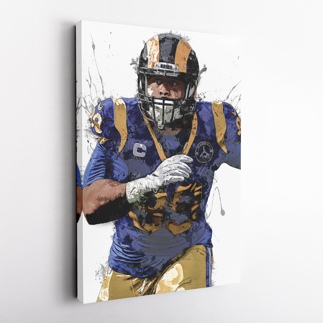 Aaron Donald Poster Los Angeles Rams Painting Football Hand Made ...