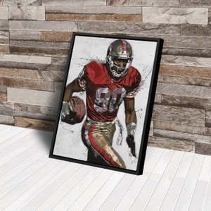 Jerry Rice Poster San Francisco 49ers NFL Gemälde Handgemachte Poster ...