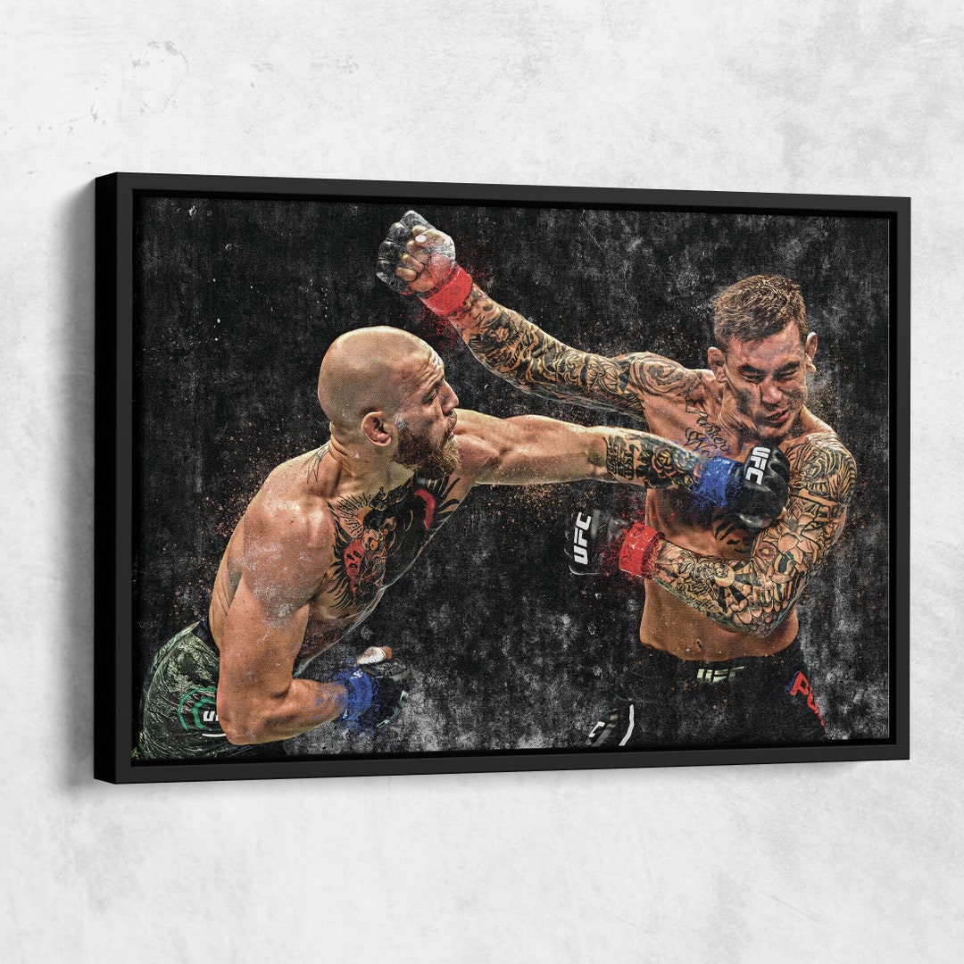 Conor Mcgregor Vs. Dustin Poirier Poster UFC Hand Made Posters Canvas ...