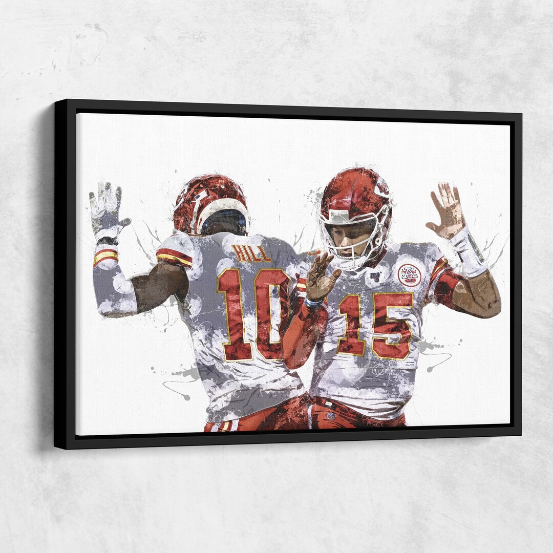 Patrick Mahomes Tyreek Hill Poster Kansas City Chiefs American Football ...