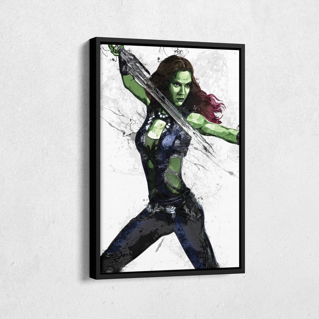 Gamora Poster Marvel Superhero Comics Guardians of the Galaxy Painting ...