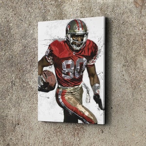 Jerry Rice Poster San Francisco 49ers NFL Gemälde Handgemachte Poster ...