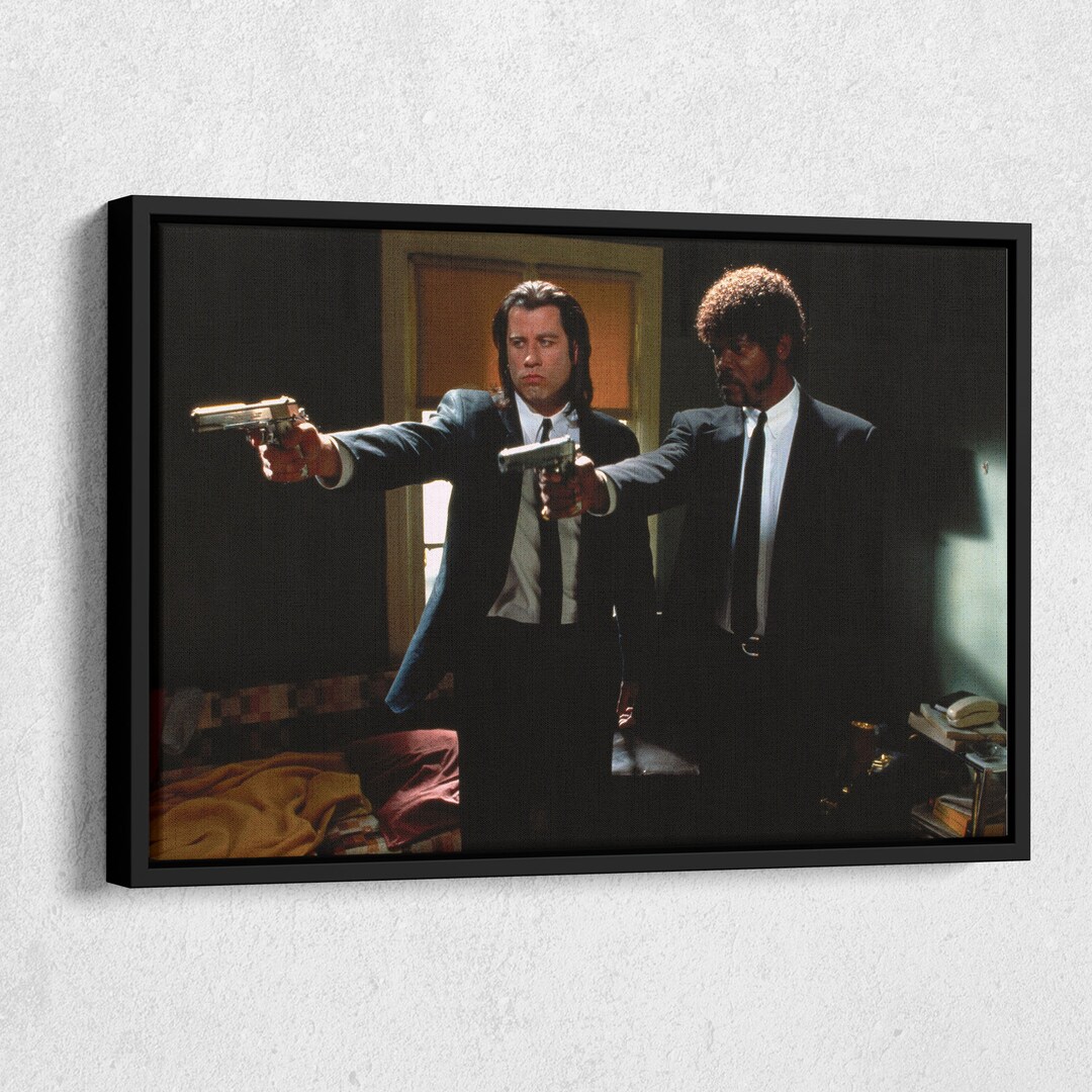 Pulp Fiction Poster Vincent and Jules Gangsta Movie Hand Made Posters ...