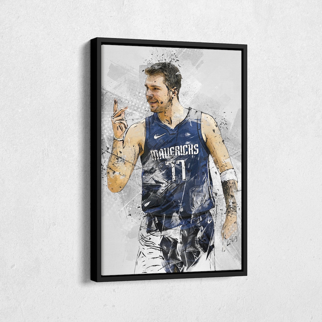 Luka Doncic Poster Dallas Mavericks Basketball Hand Made Posters Canvas ...