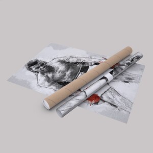 Muhammad Ali Art Poster Boxing the Greatest Hand Made Posters Canvas ...