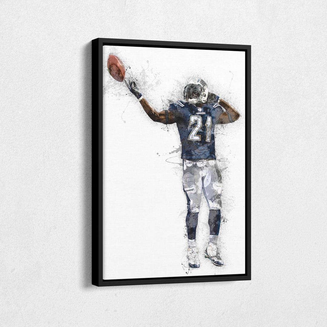Ladainian Tomlinson Poster Los Angeles Chargers NFL Hand Made Posters ...