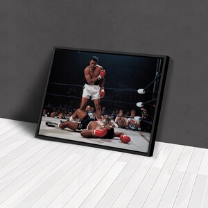 Muhammad Ali Vs Sonny Liston Poster Phantom Punch Hand Made Posters ...