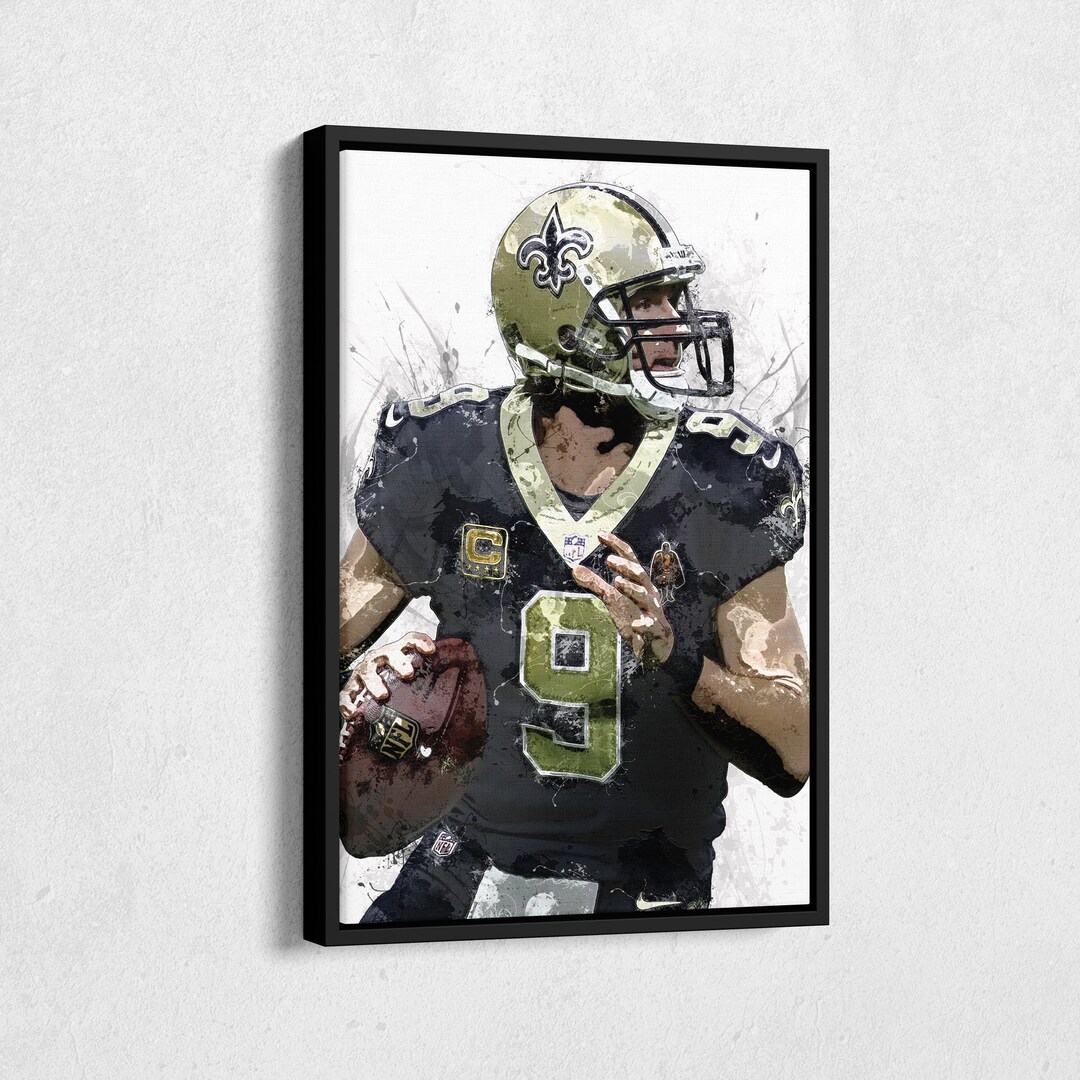 Drew Brees Poster New Orleans Saints NFL Painting Hand Made Posters ...
